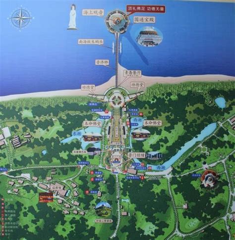 南山旅游文化区地图 节目 旅游区 大山谷图库