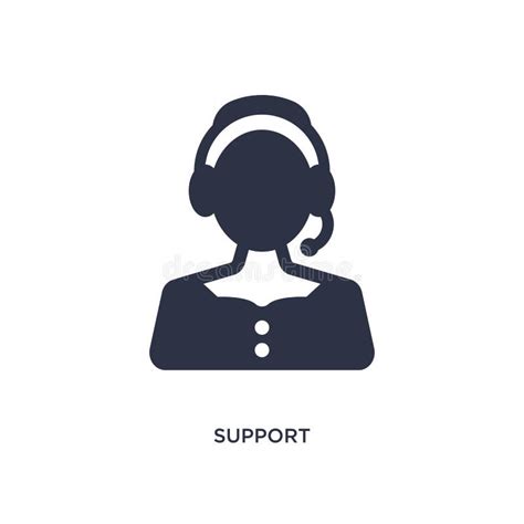 Icône De Soutien Sur Le Fond Blanc Illustration Simple Délément De