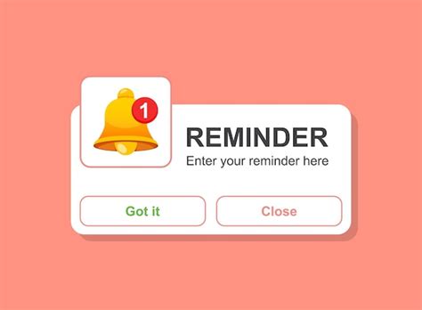 Premium Vector Reminder Notifications Page With Alert Bell Icon In Flat Style Event Notice