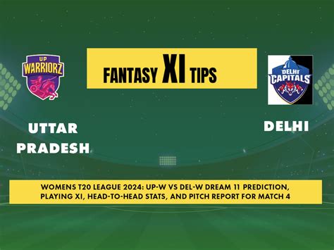 Wpl 2024 Up W Vs Dc W Dream11 Match Prediction Playing Xi Head To