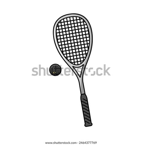 Squash Racket Design Illustration Vector Eps Stock Vector Royalty Free