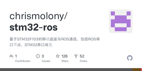 GitHub chrismolony stm32 ros 基于STM32F103的移动底座与ROS通信包括ROS串口节点STM32串口收发