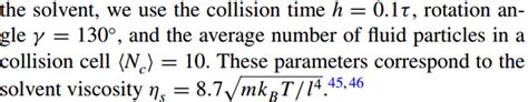How To Set Rotation Angle α In Srd Stochastic Rotation Dynamics Of