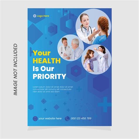 Premium Vector Medical Flyer Design