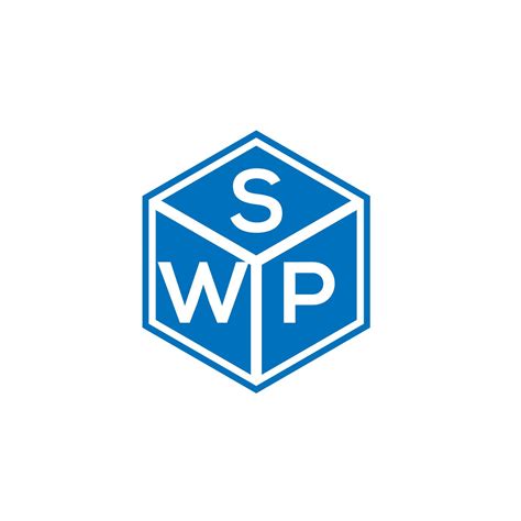 Swp Letter Logo Design On Black Background Swp Creative Initials