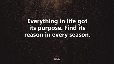 Everything In Life Got Its Purpose Find Its Reason In Every Season