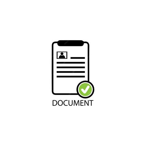 Premium Vector Document Icon With Check And Cross Symbol Vector