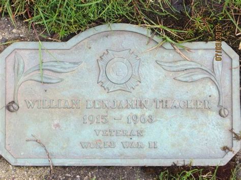 William Benjamin Thacker 1915 1963 Find A Grave Memorial