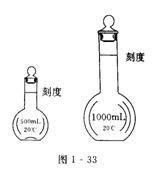 容量瓶的使用方法 1 检漏 容量瓶使用前 首先要检查是否完好 瓶口处是否漏水 检查方法如下 往瓶内加入一定量水 塞好瓶塞 用食指摁住瓶塞