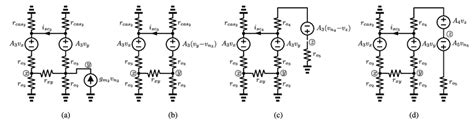 Simplified Circuit Diagrams Used To Find The Noise Transfer Function Of