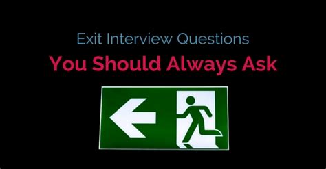 Exit Interview Questions You Should Always Ask Wisestep