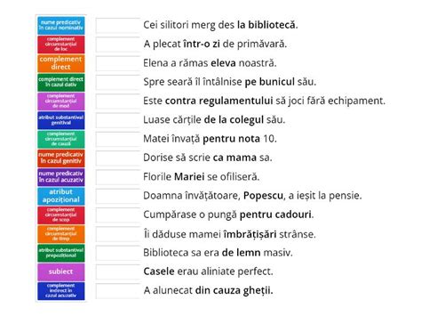 Funcțiile sintactice ale substantivului Identifică funcția sintactică
