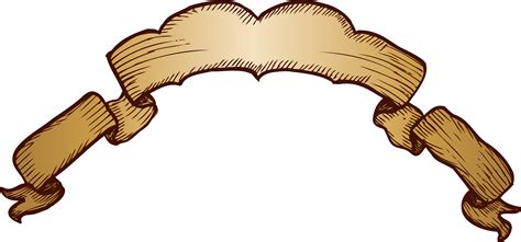 Paper Scroll Banner Adobe Illustrator Retro Kraft Pap