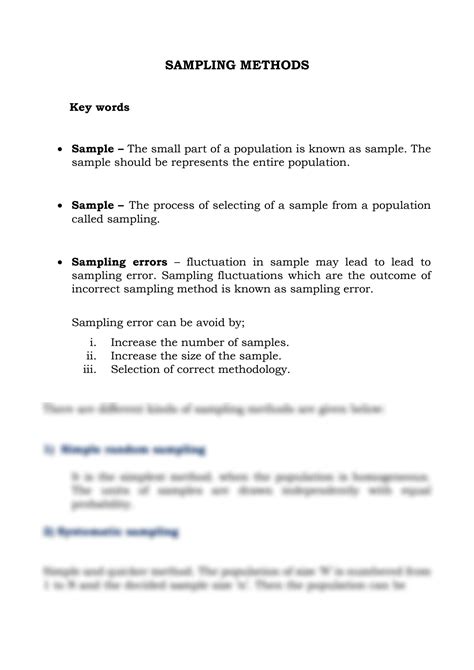 Solution Sampling Methods Studypool