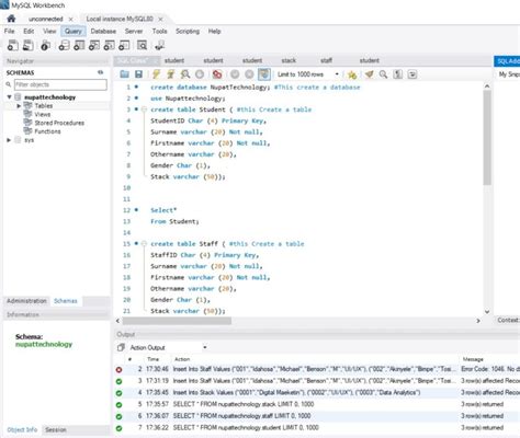 Dataanalytics Sql Techjourney Learningneverstops Nupattechnology