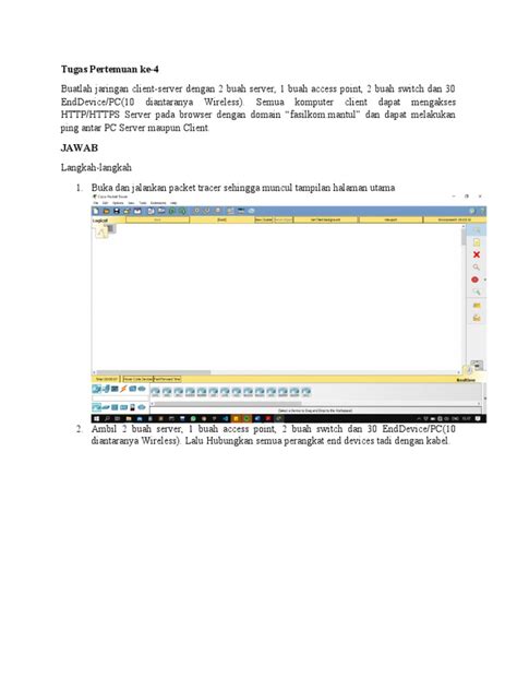 Tugas Pertemuan Ke 4 Dns And Dhcp Server Pdf