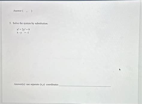 Solved Solve Using An Inverse Matrix Put In AX B Form Chegg