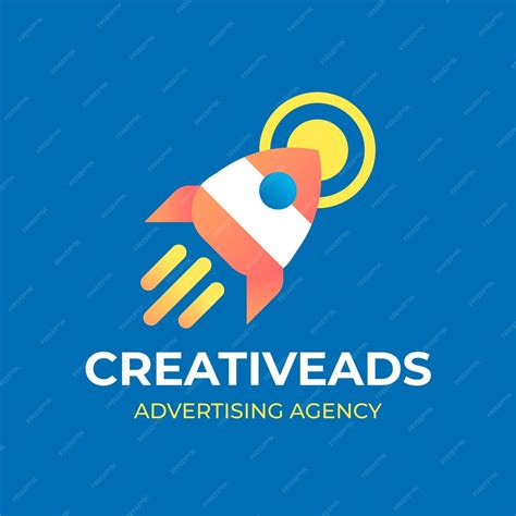 Дизайн логотипа рекламного агентства Gradient Бесплатно векторы