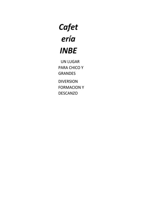 Plan De Negocio Cafeteria Pdf