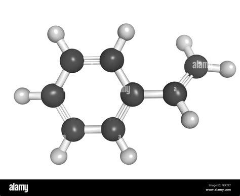 Polystyrene Ps Plastic Chemical Structure Cut Out Stock Images
