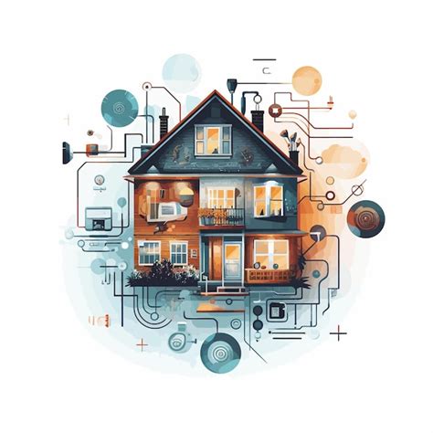 Premium Vector Smarthousevectorillustratedwhitebackground