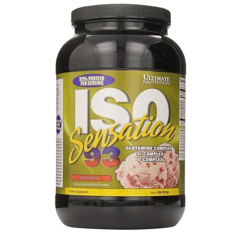 Ultimate Nutrition ISO Sensation 2 lbs Изолят сывороточный протеин, 907 ...