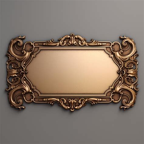 Premium Photo Luxury Frame 2d Design Cartoon