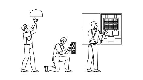 전기 작업자 벡터 프리미엄 벡터