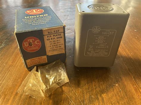 Utc Ha137 Interstage Or Bridging Input Transformer 1960s Nos Reverb