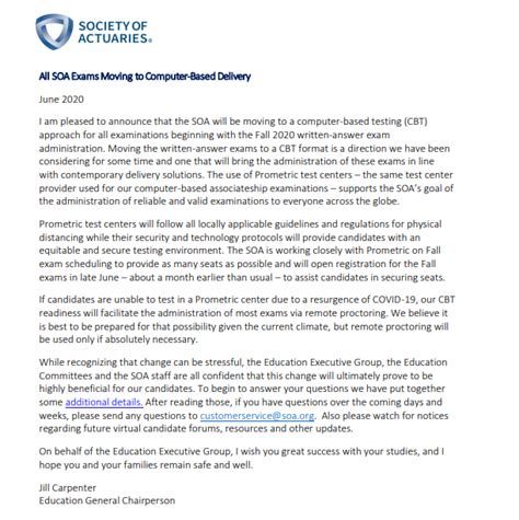 Soa官宣：从2020年秋季笔考改为上机考试，除了exam Ltam