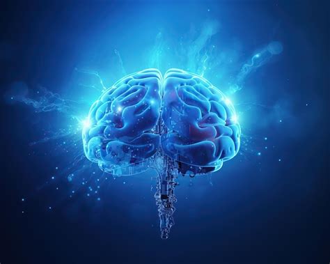 Premium Photo Illustration Of Hologram Human Intelligence Brain Generative Ai