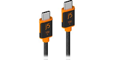 J5create USB C 100W Sync Charge Cable 6 JUCX25L18 B H Photo