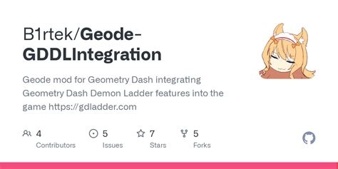 Github B1rtekgeode Gddlintegration Geode Mod For Geometry Dash