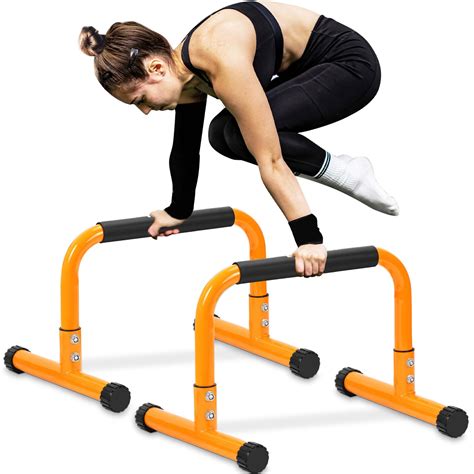 Buy Push Up Bar 14 High Steel Parallettes And Dip Bar With Full