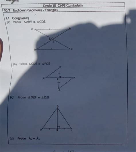 Grade 10 Caps Currioulum107 Buclideen Geomatry Triangles11 Congruen