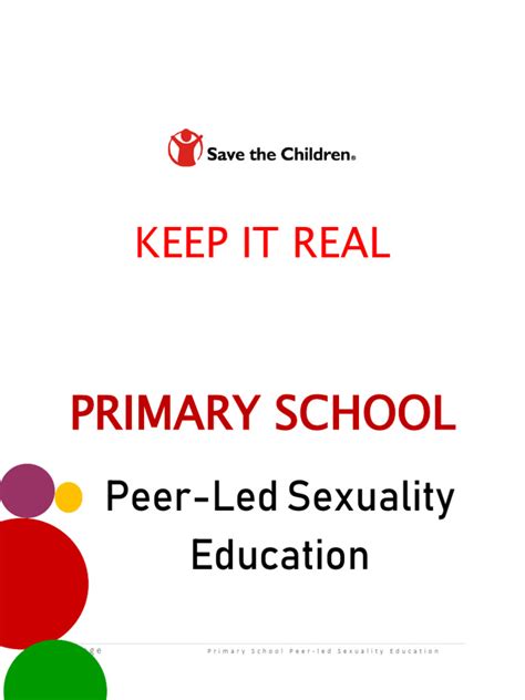 Peer Led Sexuality Education Guide Pdf Sex Education Adolescence