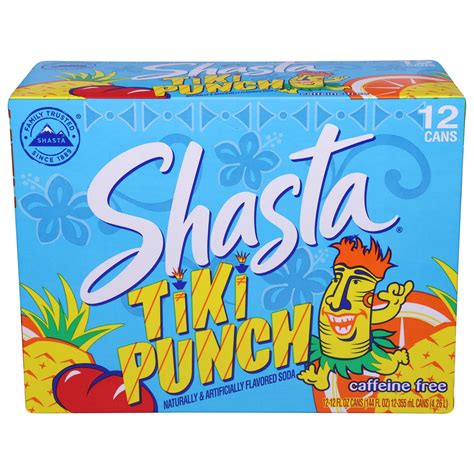Shasta Soda Tiki Punch Caffeine Free 12pk 12 Ct 12 Fl Oz Shipt