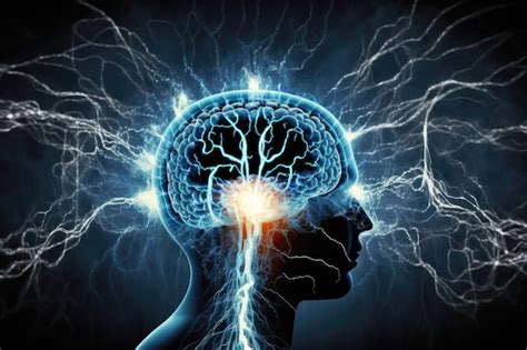 Premium Ai Image Neurological Disorder Abstract Glow In The Dark