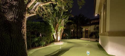 Old Palm Putting Green Luxury Illumination Portfolio