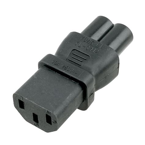 Iec C13 To Iec C6 Plug Adapter