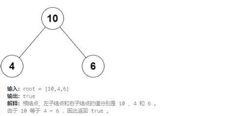2023 08 20 Leetcode每日一题（判断根结点是否等于子结点之和） Csdn博客