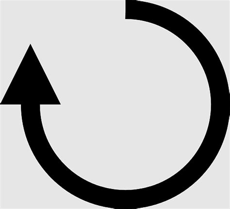 Freccia Relative Direction Clockwise Line Segment Mai Rotation