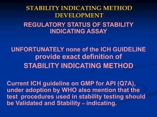 Stability Indicating HPLC Method Ppt