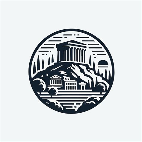 Pantheon Logo Illustration Premium Ai Generated Vector