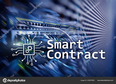 Smart Contract Blockchain Technology Modern Business Stock Photo By