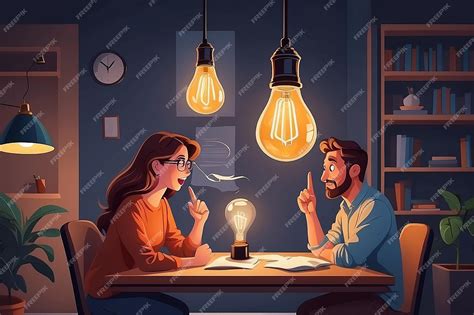 Premium Photo Couple Having Idea Husband And Wife Have Solution Adult