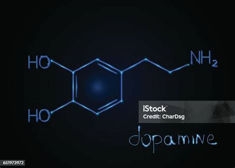 호르몬 도파민 분자 공식 화학 추상적인 배경입니다 벡터 일러스트입니다 0명에 대한 스톡 벡터 아트 및 기타 이미지 0명 검정색 배경 도파민계 Istock