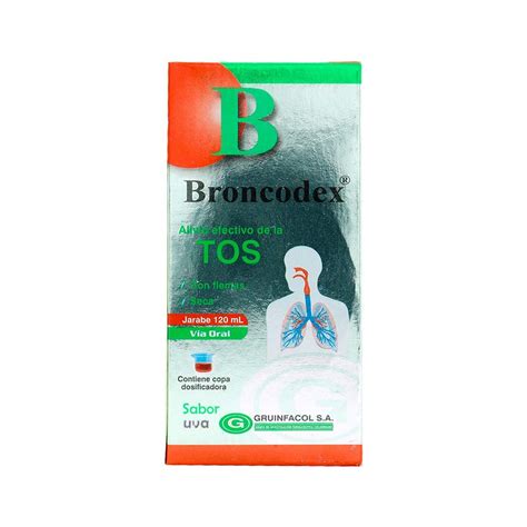 Broncodex Jarabe 120 Ml Bromhexina Droguerías Multifarma
