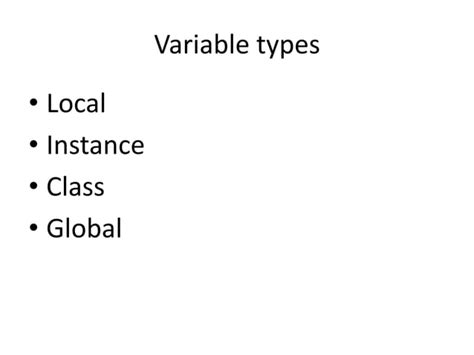 Variable Scope Ppt