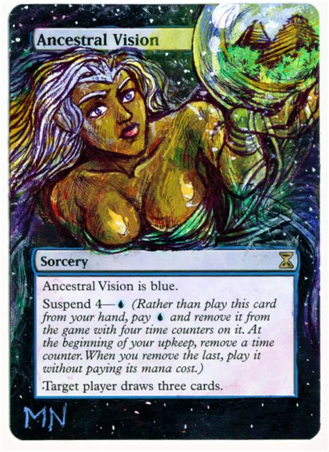 Ancestral Vision Mtg Alter By Seesic On Deviantart